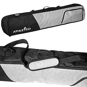 Athletico Peak Padded Snowboard Bag (Black/Gray, 157cm)