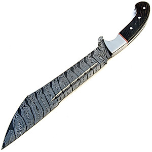 PAL 2000 KNIVES KNI-9369 Custom Handmade Damascus Steel 16 Inches Knife Wenge Wood Handle