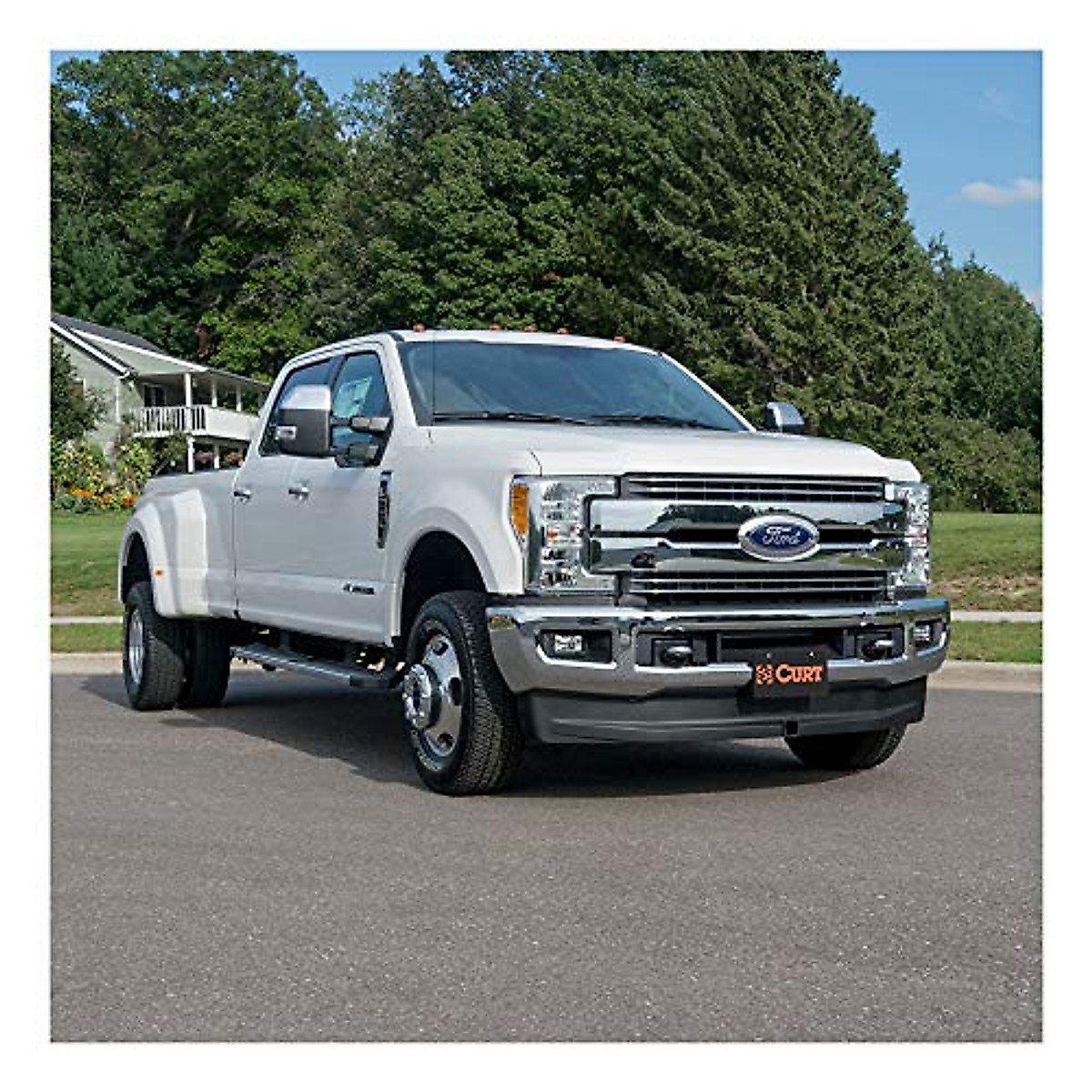 CURT 31078 2-Inch Front Receiver Hitch, Select Ford F-250, F-350, F-450 Super Duty, GLOSS BLACK POWDER COAT