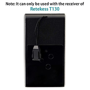 Retekess Case of 2 Transmitter 15 Receivers, T130 Wireless Tour Guide Transmitter with Lavalier Microphone, Simultaneous Interpreting for Training, Teaching, Factory