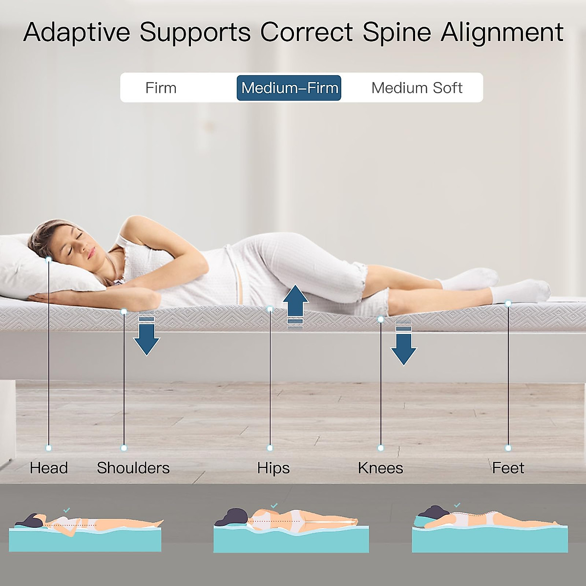 Airensky 2 Inch Memory Foam Mattress Topper,Cooling Gel Infused High Density Twin(39"x75") Topper with Removable Skin-Friendly Cover,Bed Topper for Pressure Relief Back Pain, CertiPUR-US Certified