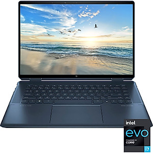 HP Spectre x360 2-in-1 Laptop, 16" 3K+ (3072 x 1920) Touchscreen, 12th Gen Intel Core i7-12700H 14-Core Processor, 16GB RAM, 512GB SSD, Backlit Keyboard, Windows 11 Home, MPP 2.0 Tilt Pen Included