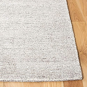 SAFAVIEH Himalaya Collection 8' x 10' Grey HIM153F Handmade Premium Wool & Viscose Area Rug