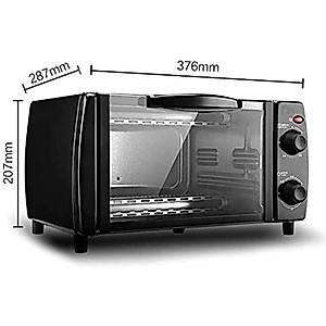 Tabletop Electric Oven 10L Mini Electric Oven Multifunctional Baking Oven Pizza Cake Roast Steak Chicken Cake Bread Tart Maker for Household
