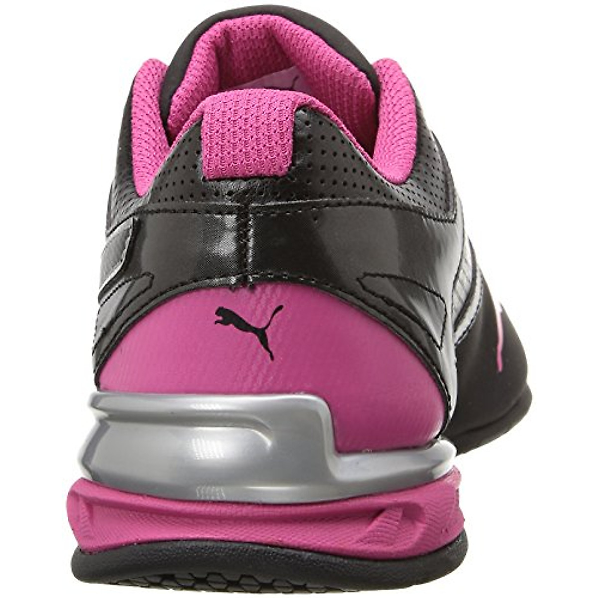 PUMA Women's 6 WN`S FM Shoes, Puma Black/Puma Silver/Beetroot Purple, 9 M