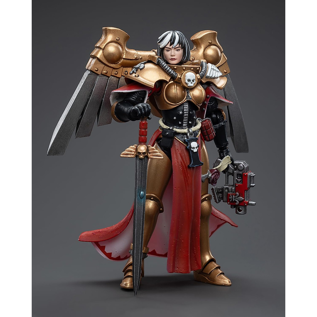 Pipigirl JoyToy Warhammer 40K Space Marine Genuine License 1/18 Soldier, Adepta Sororitas Geminae Superia 2, 4.21 inch Models Space Marines Action Figures Kits (2)