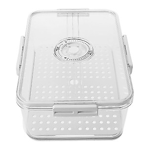 MAGICLULU Refrigerator Organizer Bins Airtight Bread Storage Fruit Vegetable Storage Containers Timer Function
