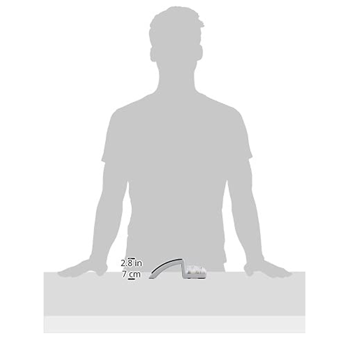 MinoSharp Ceramic Wheel Water Sharpener, Grey/Black