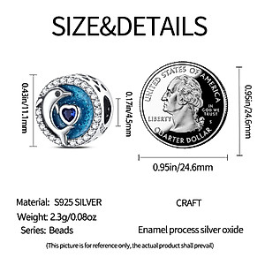 KUNSIR Charms Beads fits Pandora Charm bracelets for Woman-925 Sterling Silver Dangle Pendant Bead,Girl Jewelry Beads Gifts， Happy Birthday Charms for Women Bracelet&Necklace