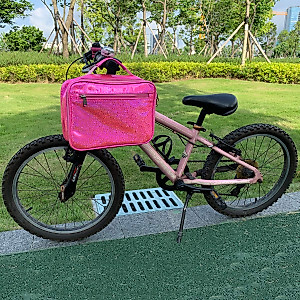 FlowFly Kids Lunch box Insulated Soft Bag Mini Cooler Back to School Thermal Meal Tote Kit for Girls, Boys,Pink