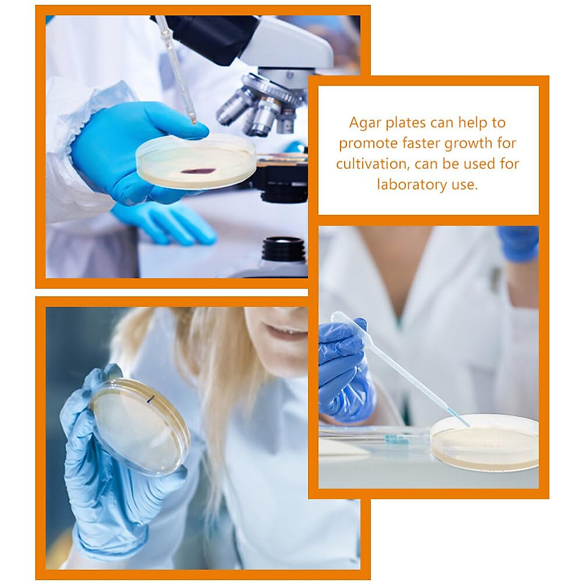 ULTECHNOVO Nutrient Agar Plates, Nutrient Agar Petri Dishes Science Project Kit, Pre-Poured Agar Plates for Students Science Fair Projects