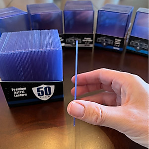 Astral Protect Top Loaders for Cards, Premium Toploader (50 Pack, 35pt, 3" x 4") Baseball Card Protectors Hard Plastic Toploader Card Protectors Hard Card Sleeves, Sports, Baseball Card Sleeves