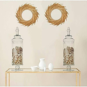 Livejun Glass Apothecary Jars Clear Elegant Storage Jar Decorative Candy Buffet Jars Wedding Candy Organizer Storage Canisters Small Home Decor 2 Pcs