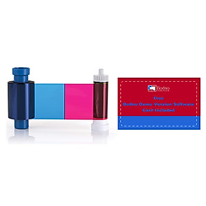 Bodno 2 x Magicard MA300YMCKO Color Ribbon - YMCKO - 300 prints Software Demo