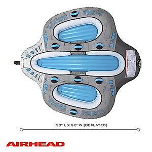 Airhead Quadra Cruiser, 1-4 Rider Towable Tube for Boating