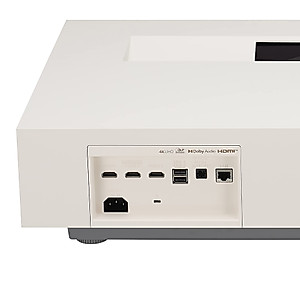 LG HU915QE Ultra Short Throw 4K UHD (3840 x 2160) 3Ch Laser Smart Homer Theater CineBeam Projector with Up to 3700 ANSI Lumens, and webOS 6.0 Video, Netflix and Apple TV+ (Renewed)