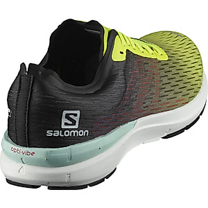 Salomon Sonic 3 Accelerate Road Running Shoes for Men, Safety Yellow/White/Black, 11.5