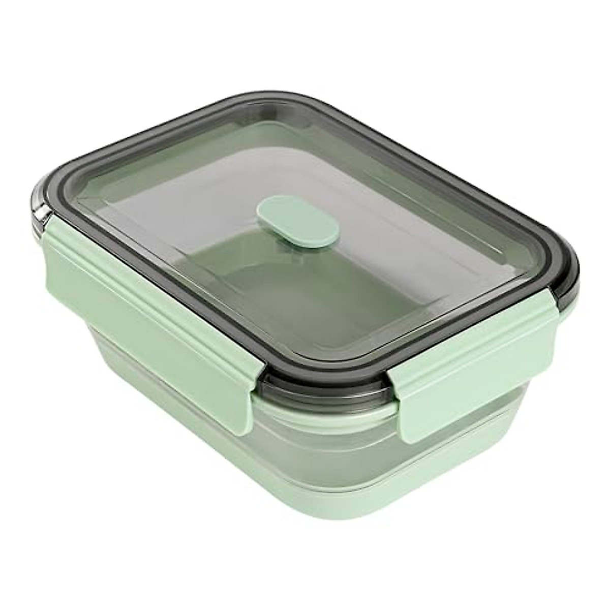 Restaurantware-Fresh Hero 40 Ounce Storage Containers, 1 Durable Airtight Food Containers - Microwavable, Freezable, Green Plastic Collapsible Containers, Dishwashable, With Vented Lids