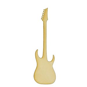 Unfinished Electric Guitar Wood Cut Out Available in a Variety of Sizes and Thicknesses (1/8” Thickness, Small 1.75" x 6" (Package of 10))
