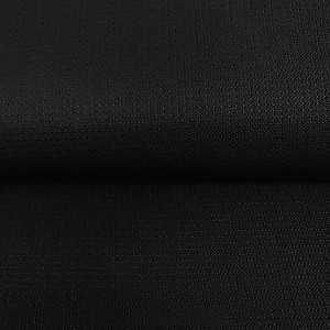 Ottertex Polyester Ripstop Fabric PU Coated 200 Denier 8.7oz 59/61" Wide Waterproof Tent Water Repellent Dustproof Airtight Inflatable Flag Tarp Cover Excellent Fabric for Kites (1 Yard, Black)