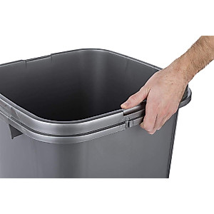 Displays2go 36 Gallon Trash Can Liner – Gray (PLINER36V2)