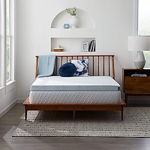 LUCID 4 Inch Ventilated Memory Foam Mattress Topper - 3-Year Warranty - King