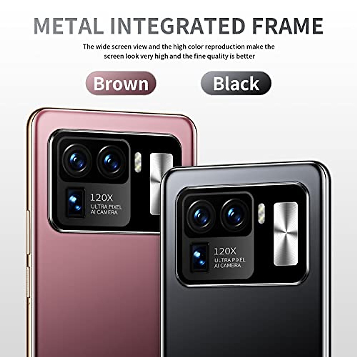 Smartphone, HD Screen Unlocked Mobile Phones, 6.1 Inch 4GB 64GB Cell Phone, 1080x1920 800W 3200W Camera Support Bluetooth GPS Microphone FM Radio(Matte Black)