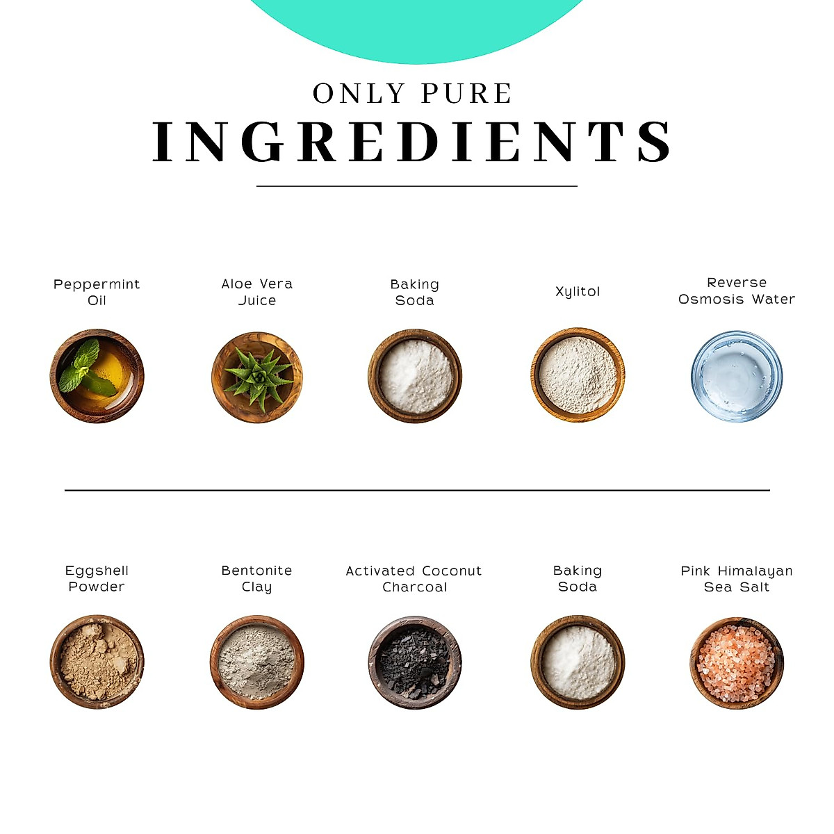 Vanman's - Oral Mouth Care Kit with Powder Toothpaste (2.5 Ounce) and Oral Rinse Mouthwash (8 Ounce) - Aloe, Mint Remineralizing Mouthwash and Tooth Powder with Coconut Charcoal, Egg Shell Powder