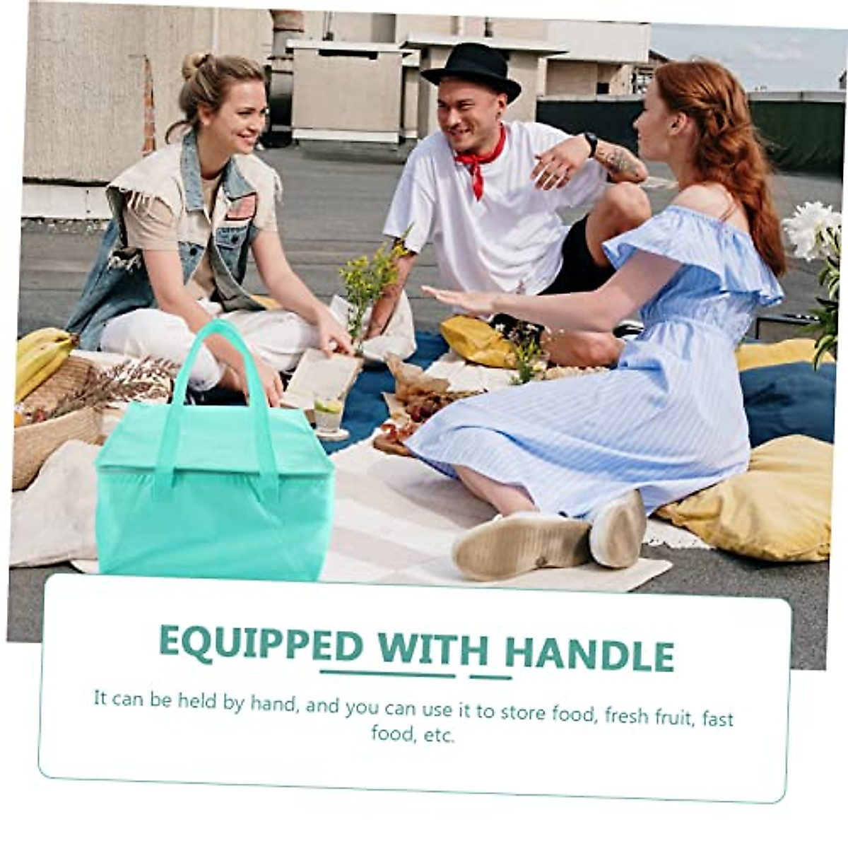 SOLUSTRE Commercial Insulated Bag Insulation Bag Cooler Bag Portable Backpack Tote Lunch Bag Tote Backpack Insulated Takeout Food Bag Pizza Backpacks Fresh Preservation Bag