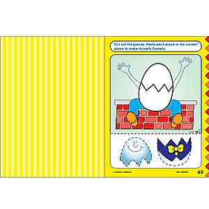 Scissor Skills Activity Book for Kids Ages 3-5, Colorful Animals, Shapes, and Line Formation Cut and Paste Activities, Kids Craft Book With Incentive Chart and Stickers, PreK+