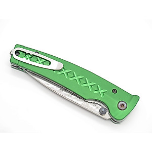 Mcusta Seki Japan MC163D Green Japanese Bushi Sword VG-10 Damascus Folding Knife