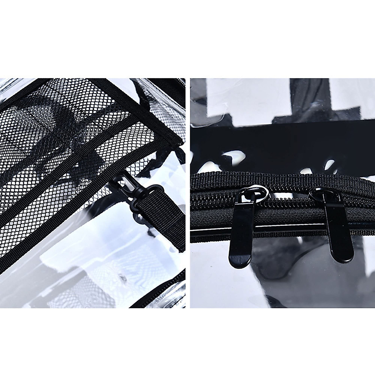 Personalized Clear Backpack, Heavy Duty Clear Bookbags, Custom Name Backpacks See Through Backpack for School, Travel,Work