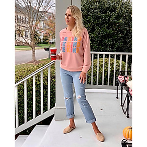 Blooming Jelly Womens Be Kind Sweatshirt Crewneck Loose Fit Cute Long Sleeve Tops Ladies Fall Clothes Winter Teacher Outfits (X-Large, Pink)