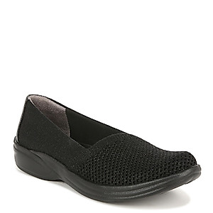 BZees Women's, Pep Talk Slip-On Black Fabric