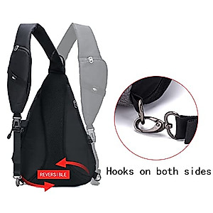 TurnWay Water-Proof Sling Backpack/Crossbody Bag/Shoulder Bag for Travel, Hiking, Cycling, Camping for Women & Men (Black1)
