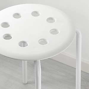 Ikea Marius Stool, White, 32 cm (12 5/8 '')