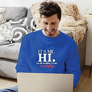 It is Me Hi I am The Problem Heart Trendy Humor Joke Design Black and Muticolor Unisex Long Sleeve T Shirt