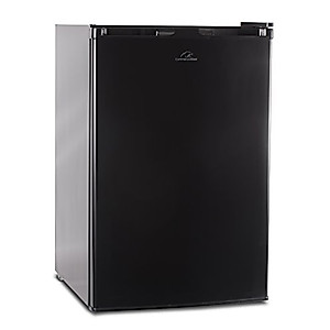 Commercial Cool CCR45B Compact Single Door Refrigerator and Freezer, 4.5 Cu. Ft. Mini Fridge, Black
