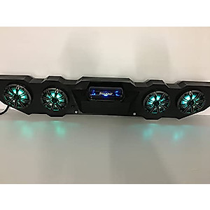 SD PIONEER1KRGB - Pioneer 1000 Stereo Radio System BT UTV Side by Side Color Changing Lights