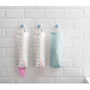 NP 3pieces Plastic Bag Holder,Waterproof Wall Mount Plastic Bag Organizer, Large Grocery Bag Storage Dispenser