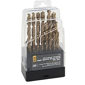 Titan TIT32963 Drill Bit (22 Piece Titanium)