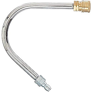 LOVHO Gutter Cleaner Attachment for Pressure Washer, Coupled with 1/4" Brass Quick Coupler x 1/4" Plug, 4000 PSI