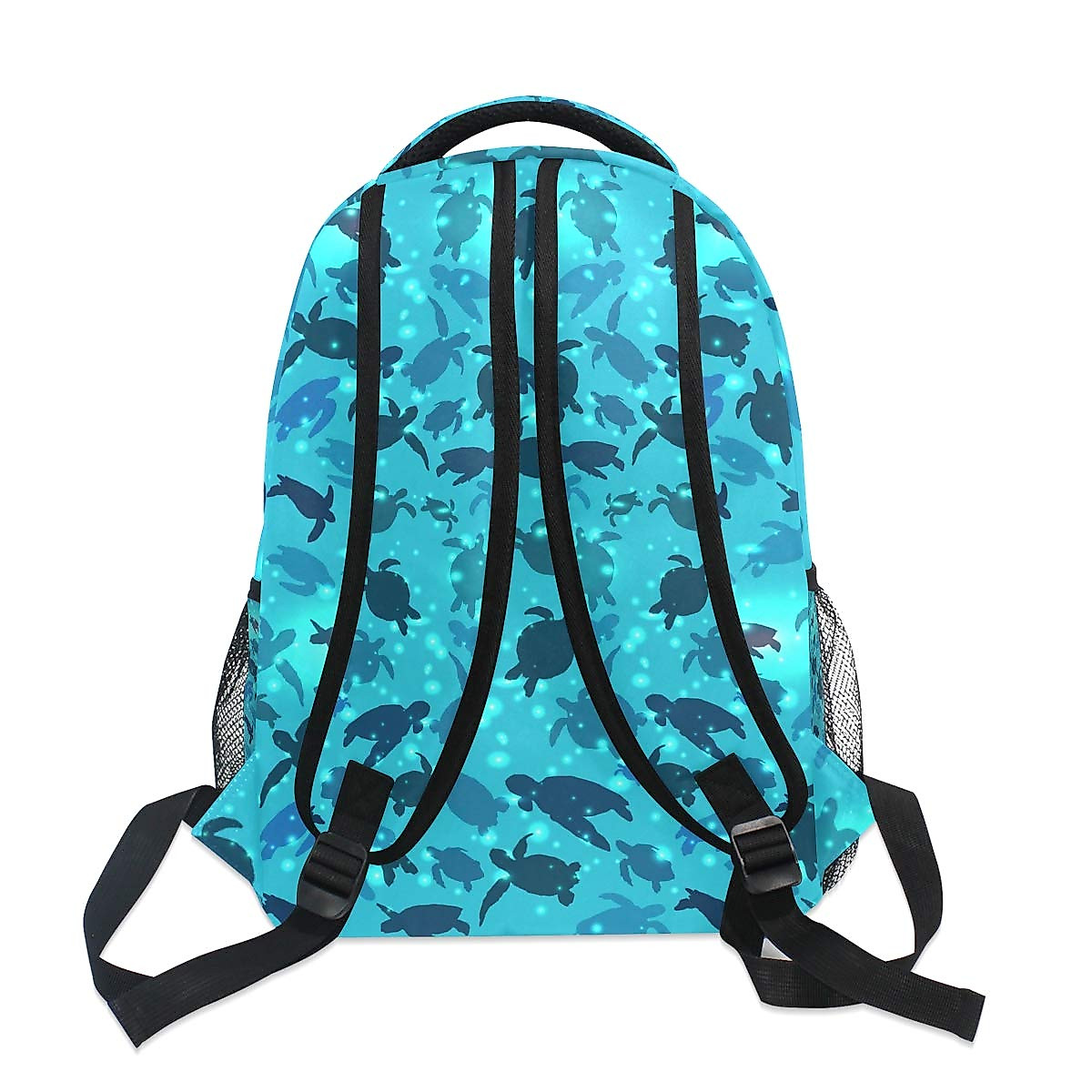 Qilmy Sea Turtle Laptop Backpack Waterproof College Students Bookbags Middle School Bookbag Computer Daypack for Teen Boys Girls