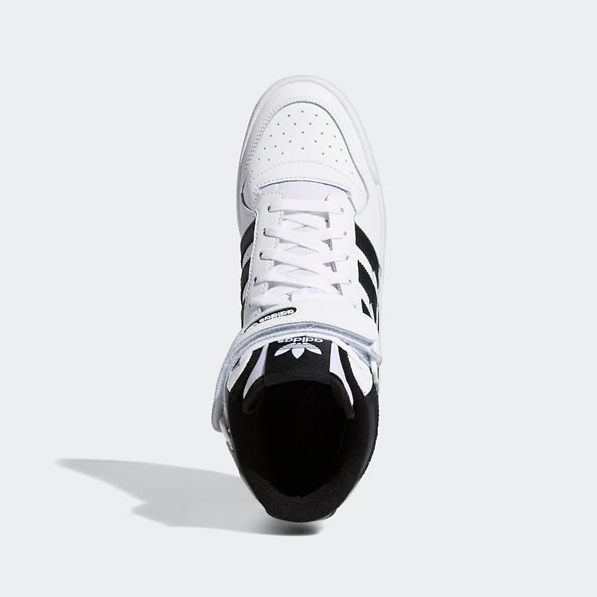 adidas Men's Forum Mid Sneaker, White/Black/White, 10.5