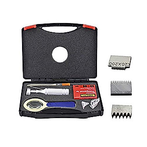 Newest Cross Hatch Adhesion Tester Cross-Cut Adhesion Tester Kits with 1mm/2mm/3mm Blades, Magnifier, Handle, Brush and 3m Tape