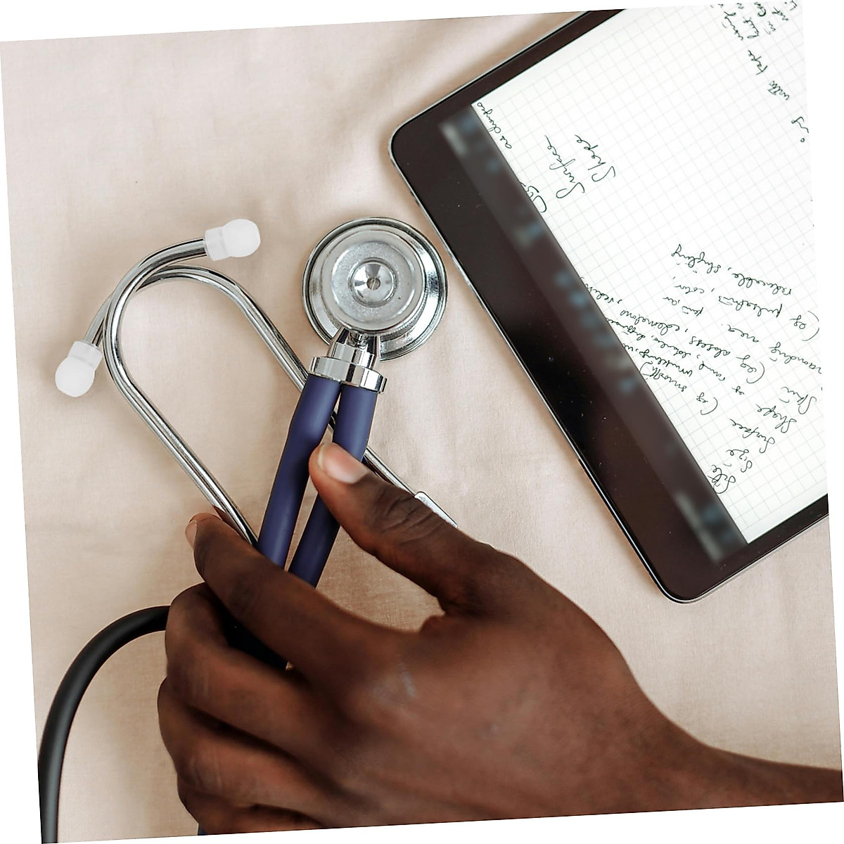 1 Set Stethoscope Diaphragm Ear Tips for Silicone Diaphragms White Ear Plugs Stethoscope Ear Tips Replacement Diaphragm for Stethoscope Earphone Suite Child