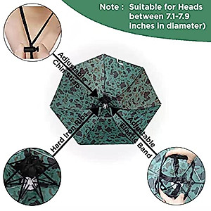 Mifashion Umbrella hat for Golf(Silver-Camouflage), Large