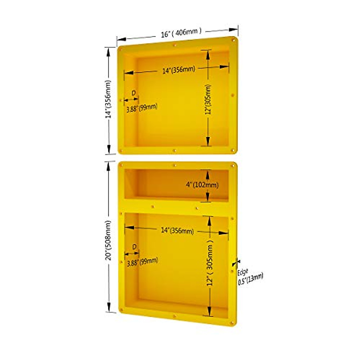 Uni-Green Shower Niche Comb 16X34 in Ready to Tile