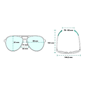 Goodr Mach GS Polarized Sunglasses Captain Blunt's Red-Eye, One Size - Men's