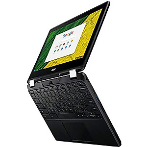 Acer Spin 11 2-in-1 Convertible 11.6" HD Touchscreen WLED-Backlit Chromebook, Intel Celeron N3350 Processor, 4GB Memory, 32GB eMMC, Bluetooth, WiFi, Webcam, Google Chrome OS, Obsidian Black